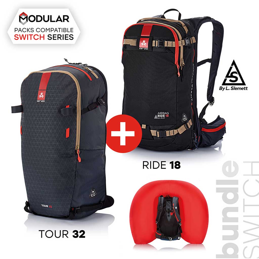 Arva Airbag Bundle Ride 18L + Tour 32L Switch - Skigarage.net